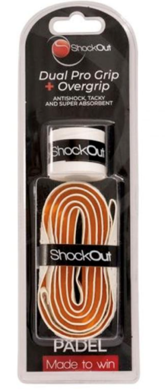 ShockOut Dual Pro Grip Hvid + Overgrip Hvid - find den billigste pris ...